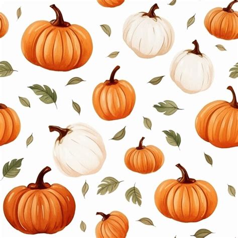 Premium Ai Image Pumkin Pattern
