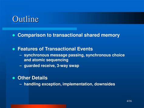 transactional events kevin donnelly boston university ppt download