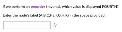 Solved Consider The Following Binary Treeif We Perform An