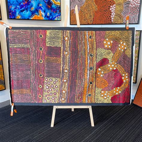 Elaine Woods 900 Mm X 1500 Mm Mandel Aboriginal Art Gallery