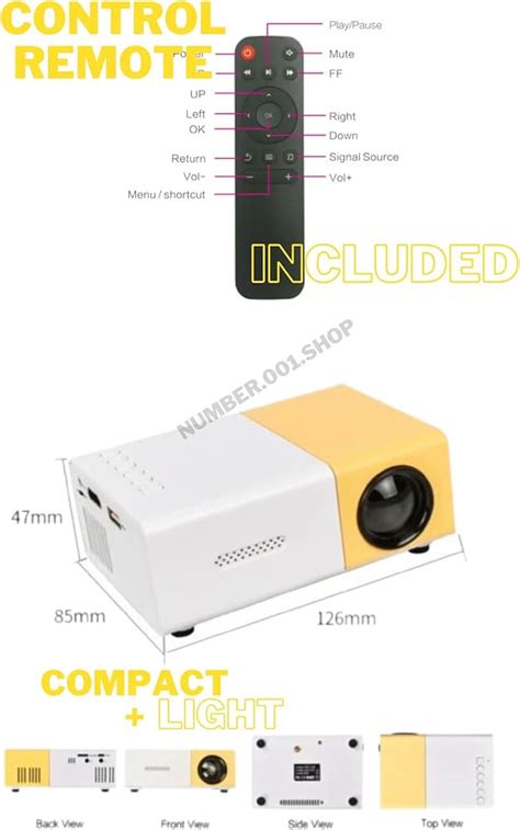Mini Powerpoint Projector Catzon Mini Projector 4500lux Portable