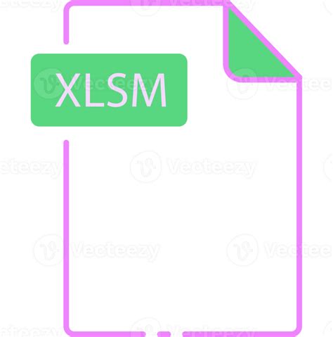 Xlsm File Format Minimal Icon Outline Art 57325860 Png