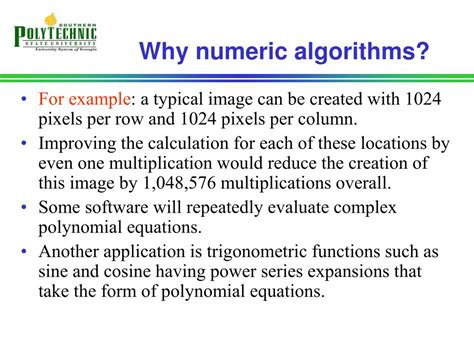 Ppt Cs4413 Numeric Algorithms These Materials Are Used In The