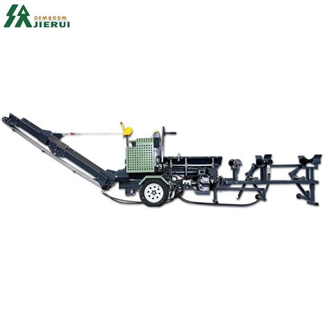 Wood Processor With Log Splitter And Conveyor Belt Factorymanufacturer