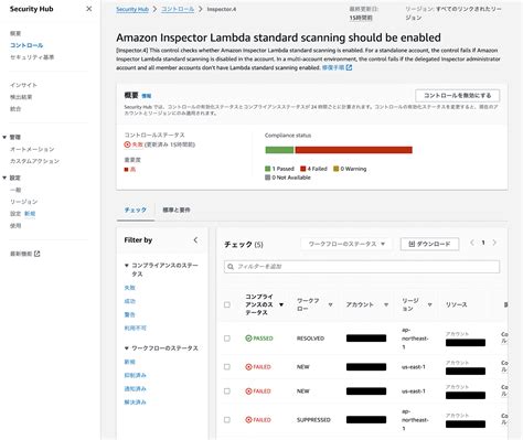 【security Hub修復手順】 Inspector4 Amazon Inspector Lambda 標準スキャンを有効にする必要が
