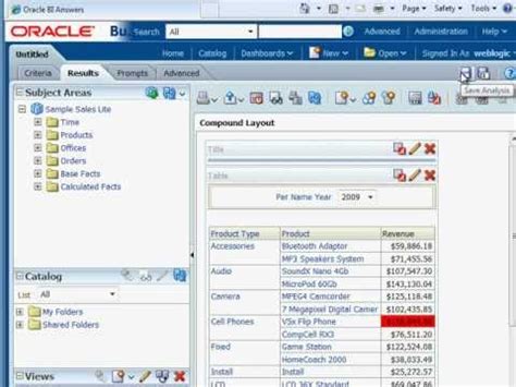 OBIEE Training How To Create An OBIEE 11g Analysis YouTube