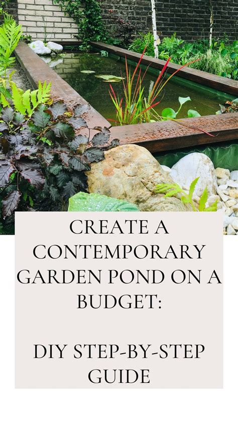 Create A Contemporary Garden Pond On A Budget Diy Step By Step Guide