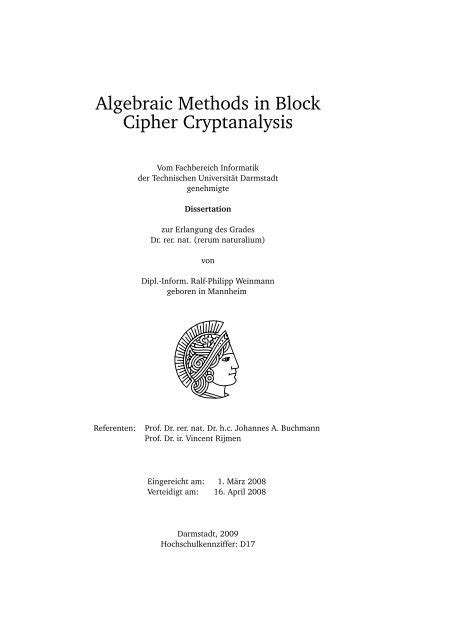 Algebraic Methods In Block Cipher Cryptanalysis Sage