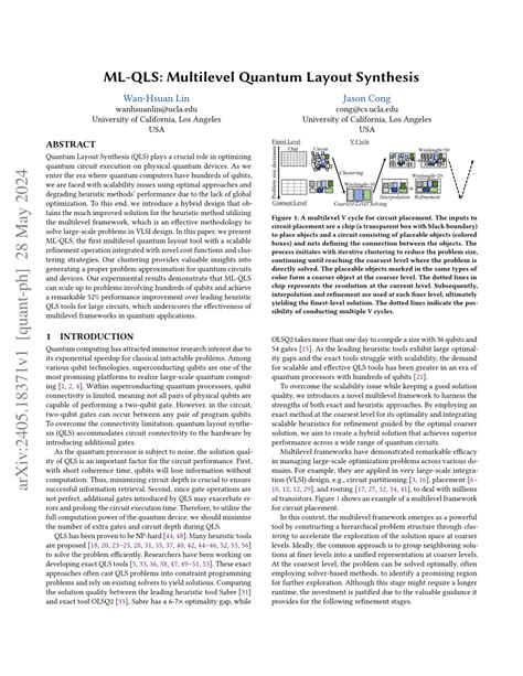 pdf ml qls multilevel quantum layout synthesis