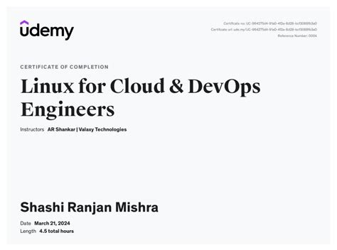 Shashi Ranjan Mishra On Linkedin Linux Cloudcomputing Devops Udemy