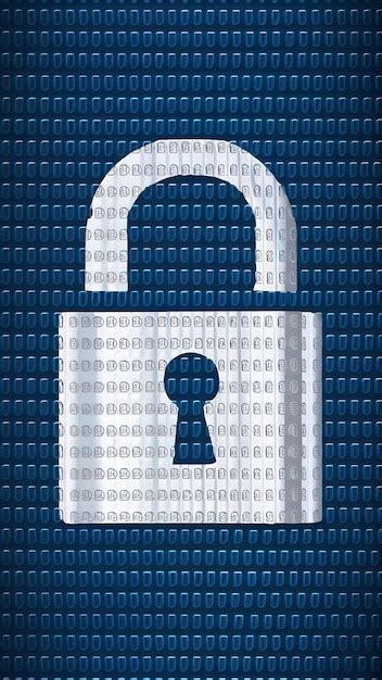 Network Security System Perforated Paper Padlock Premium Ai Generated