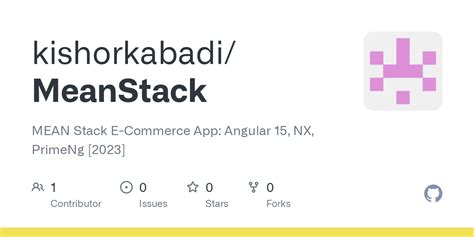 github kishorkabadi meanstack mean stack e commerce app angular 15