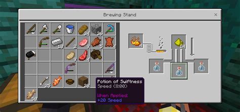 Isnt This Supposed To Make Swiftness Ii Potions Bedrock R Minecraft