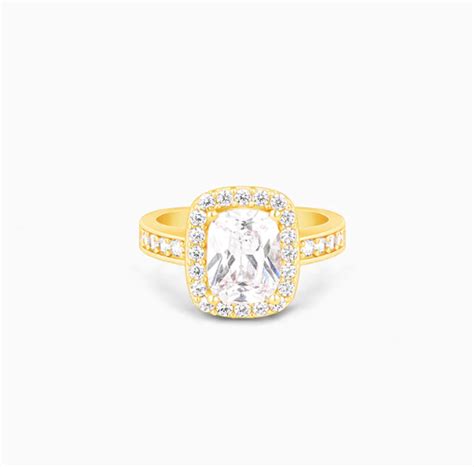Golden Classic Solitaire Ring Francesca Gems