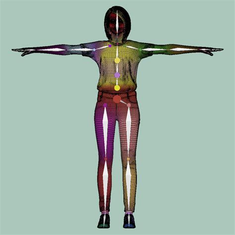 T Pose Rigged Casual Girl 3dpassionnet