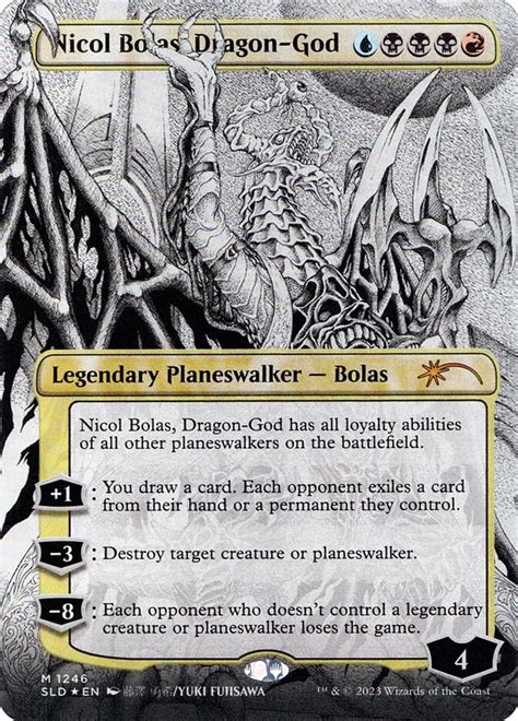 Nicol Bolas Dragon God Secret Lair Drop Mtg Print