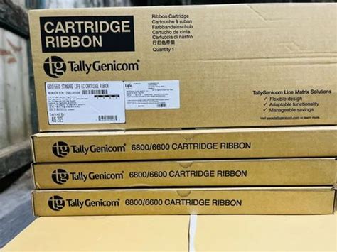 Black Tally Genicom Oem Ribbon Cartridge 660068009000 Pages Size