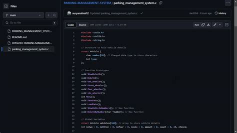 Suryansh Rai On Linkedin Codingproject Cprogramming Parkingmanagement Github Githubproject