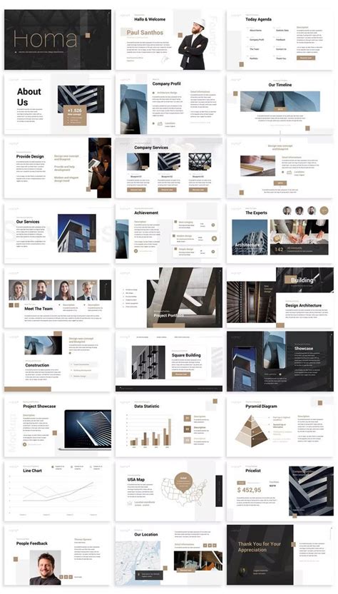 Architecture Google Slides Template Google Slides Design Inspiration Desktop Screenshot
