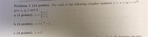 solved problem 1 12 points for each of the following
