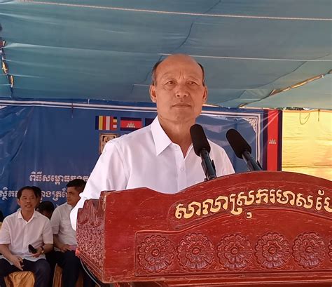 លោកសៅ សុខា អញ្ជើញជាអធិបតីក្នុងពិធីសម្ពោធឆ្លងកុដិវត្តពោធិ៍ឧត្តមហៅវត្តអណ្ដូងត្របែក ស្រុករមាសហែក