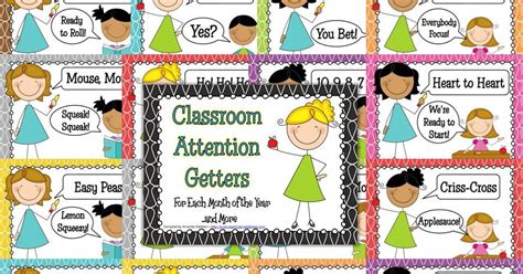 Attention Getters Freebie Teaching Maddeness