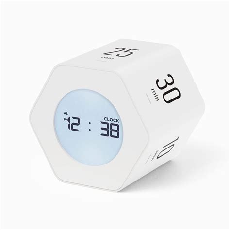 Mooas Multi Hexagon Clock Timer White Ver2 Digital Clock Timer
