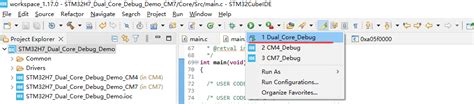 stm32单片机示例：双核单片机点灯与调试（stm32h7x5 and h7x7） csdn博客