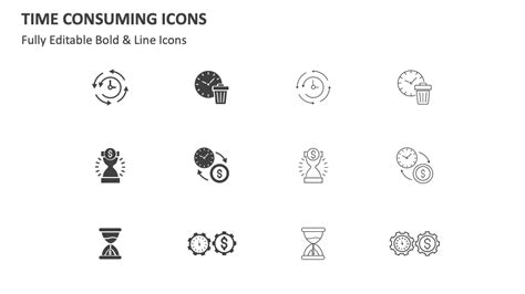 Time Consuming Icons For PowerPoint And Google Slides PPT Slides