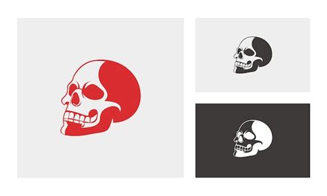 Premium Vector Skull Evil Logo Design Vector Illustration