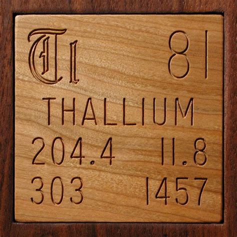 Facts Pictures Stories About The Element Thallium In The Periodic Table