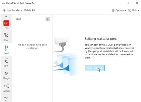 Split Real Serial Ports