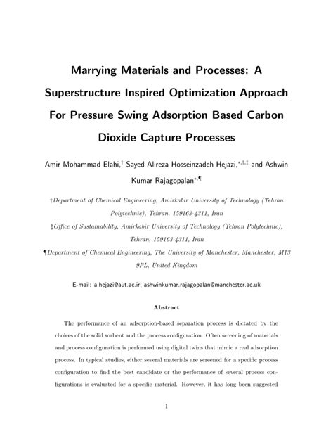 Pdf Marrying Materials And Processes A Superstructure Inspired Optimization Approach For