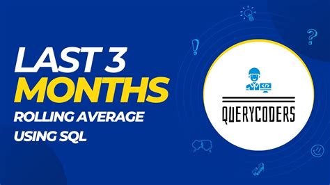 Mastering Sql Calculating Last 3 Months Rolling Average Sales Sql Rollingaverage Youtube
