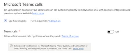 Can T Enable Microsoft Teams Dialer For Dynamics 365 Sales Dynamics