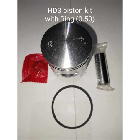 Piston Kit With Ring Hd3 050 Genuine Shopee Philippines