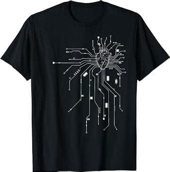 Amazon Com Anatomical Heart CPU Processor PCB Board Computer Programmer T Shirt Clothing