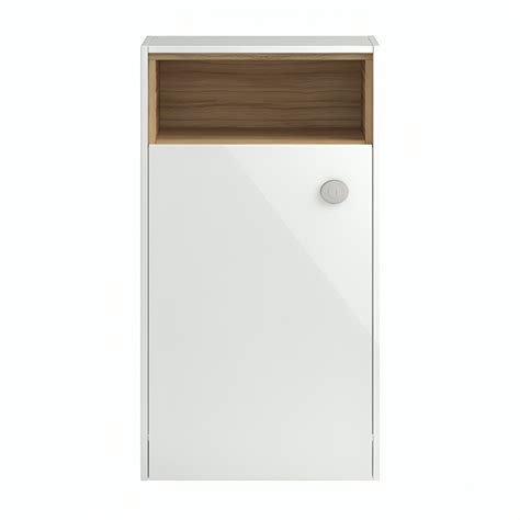 Coast Gloss White 600mm Open Shelf Wc Unit Bathtrader