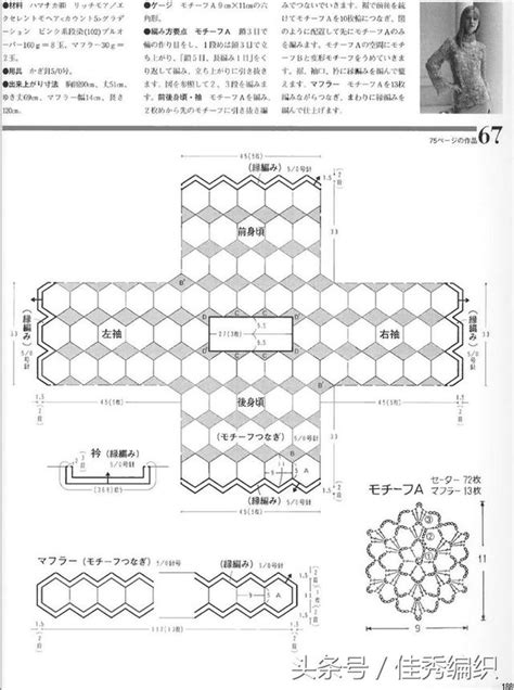 鉤針編織教程圖解 很仙的一款馬海毛拼花鉤衣 每日頭條