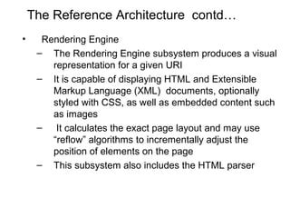 Web Browser Architecture To PPT Web Design And HTML Internet