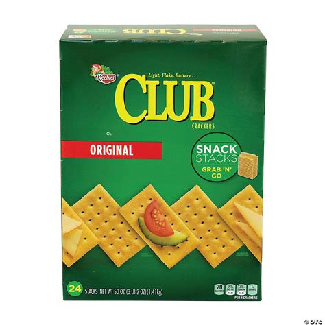 Keebler Original Club Crackers Snack Stacks 50 Oz Oriental Trading