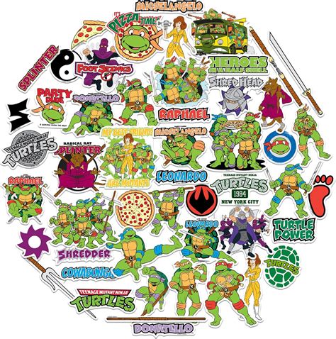 Teenage Mutant Ninja Turtles Sticker Pack Die Cut Vinyl Large Deluxe