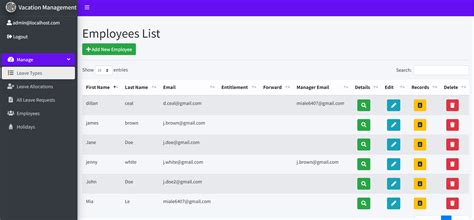 GitHub Tknle MLE Leave Management System Vacation Management