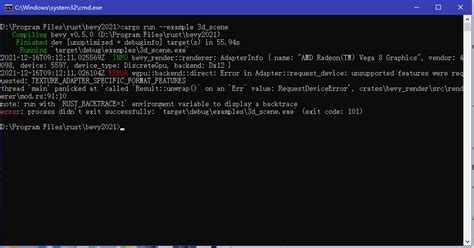 Wgpu Backend Direct Error In Adapter Request Device Unsupported Features Were Requested