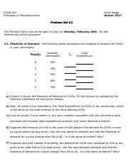 ECON Problem Set ECON Principles Of Microeconomics Kristi Pango Winter Problem