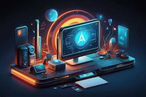 Premium Photo Setup Analytics Concept Illustration