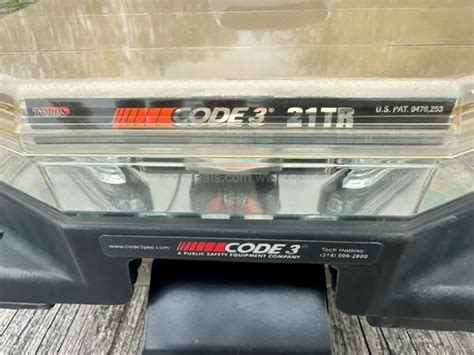 3 Code 3 Light Bars Govdeals