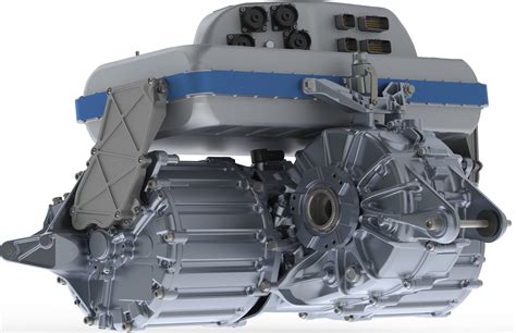 Car Starter And Alternator In Exploded View 3d Illustration Isolated On White Background Stock