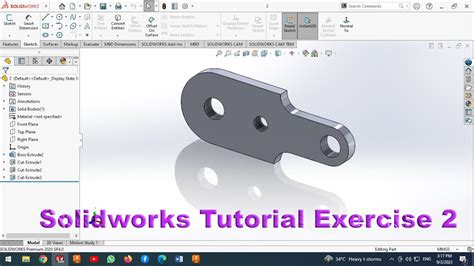Solidworks Solidworks Tutorial Exercise 2 Exercise Youtube