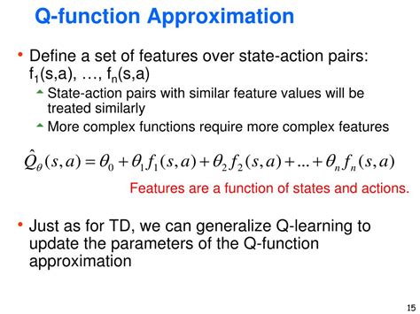 Ppt Rl For Large State Spaces Value Function Approximation